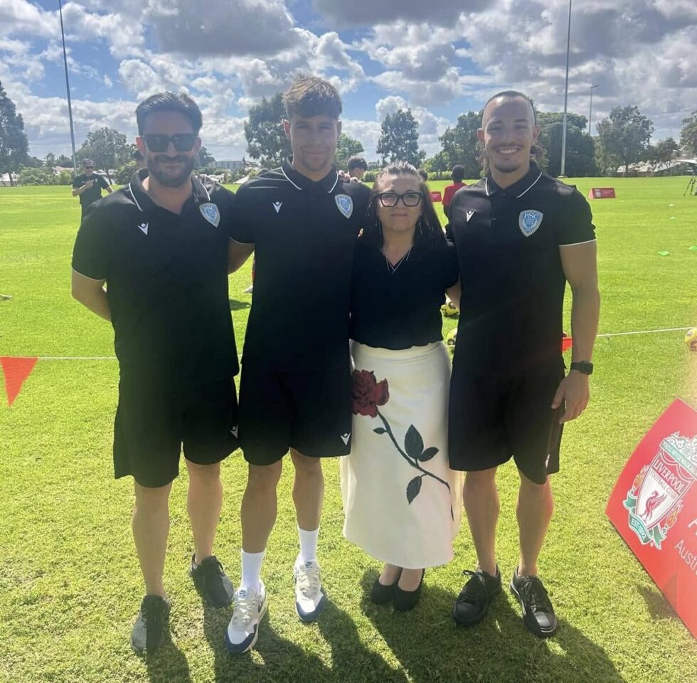 Perth SC at Servite's Liverpool launch - Perth Soccer Club