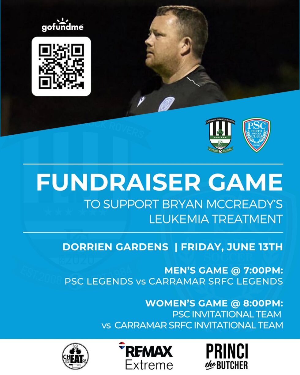 BRYAN MCCREADY FUNDRAISER GAME - Perth Soccer Club